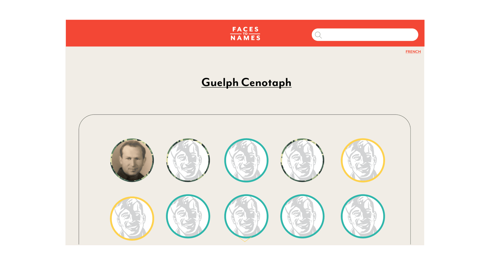 Faces to Names Application | Canadian Remembrance Torch